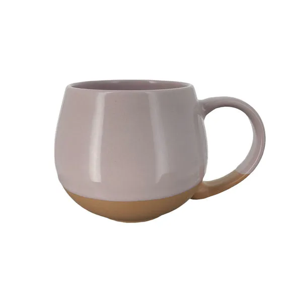 Mug bicolore rose en grès ECLIPSE 45cl - Tendance - Bruno Evrard