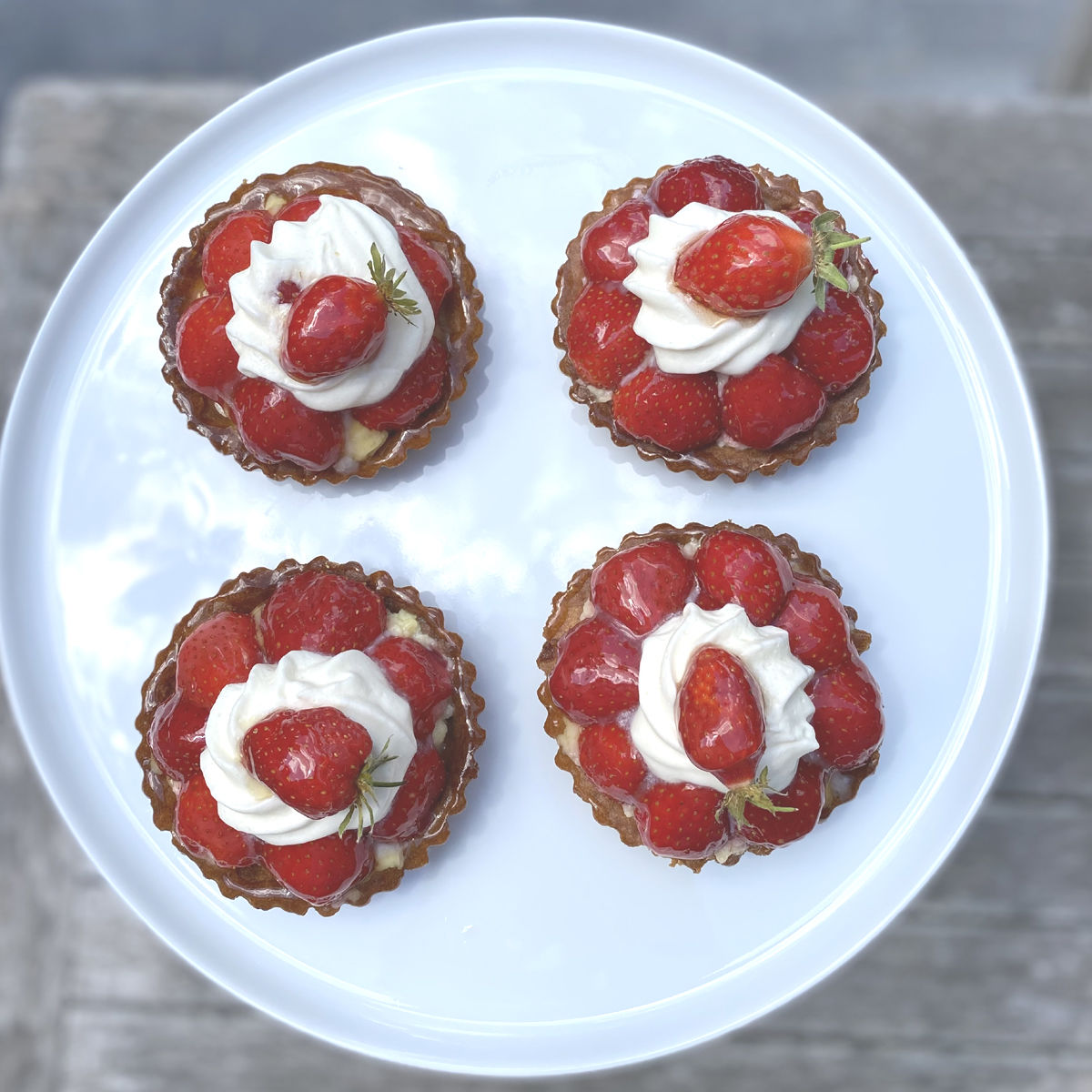 Plat à tarte en Porcelaine - Made in France - Bruno Evrard