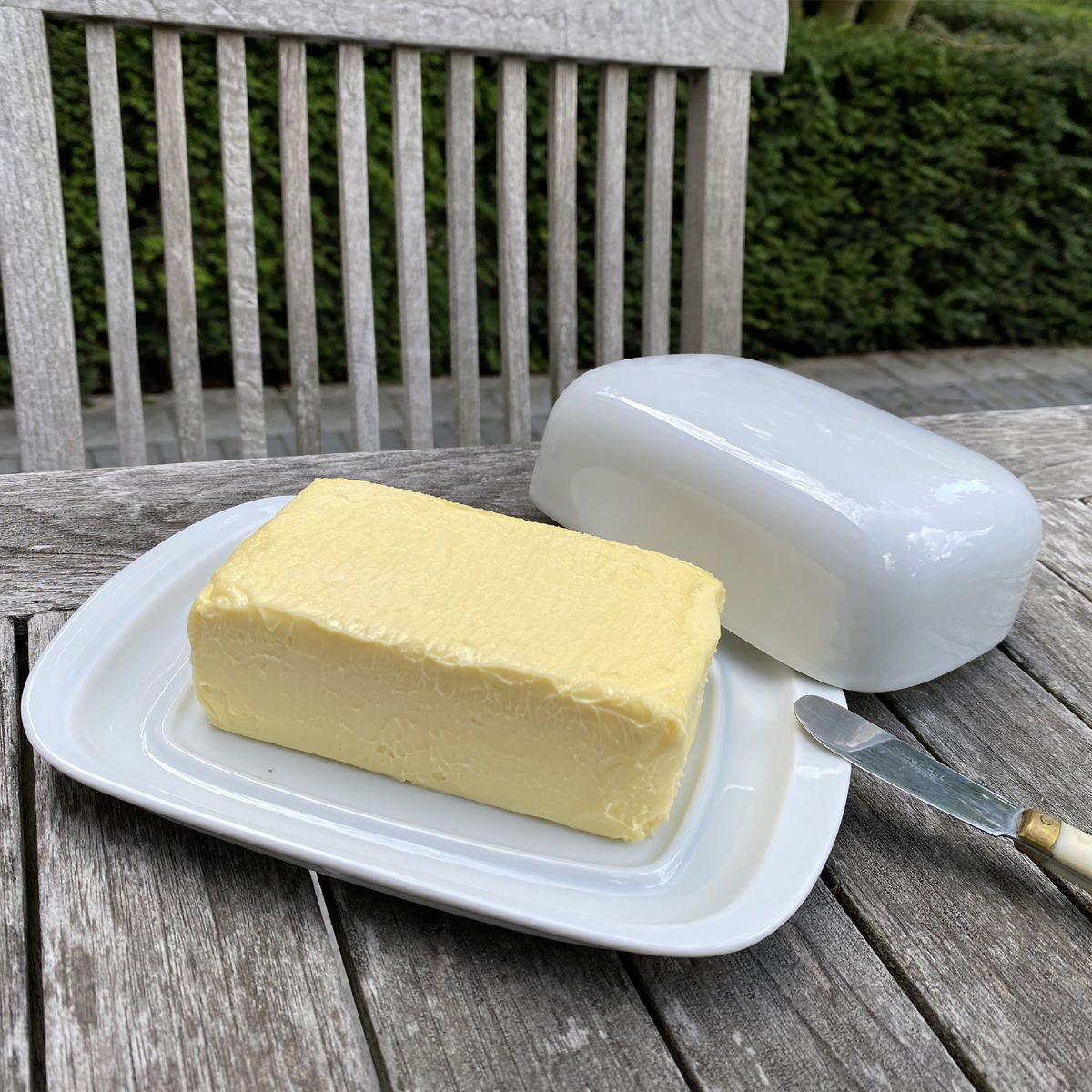 Beurrier en porcelaine France - MAINTENON - Bruno Evrard