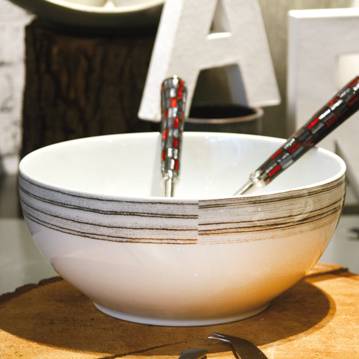 Saladier Design en Porcelaine - Vaisselle Contemporaine - Bruno Evrard