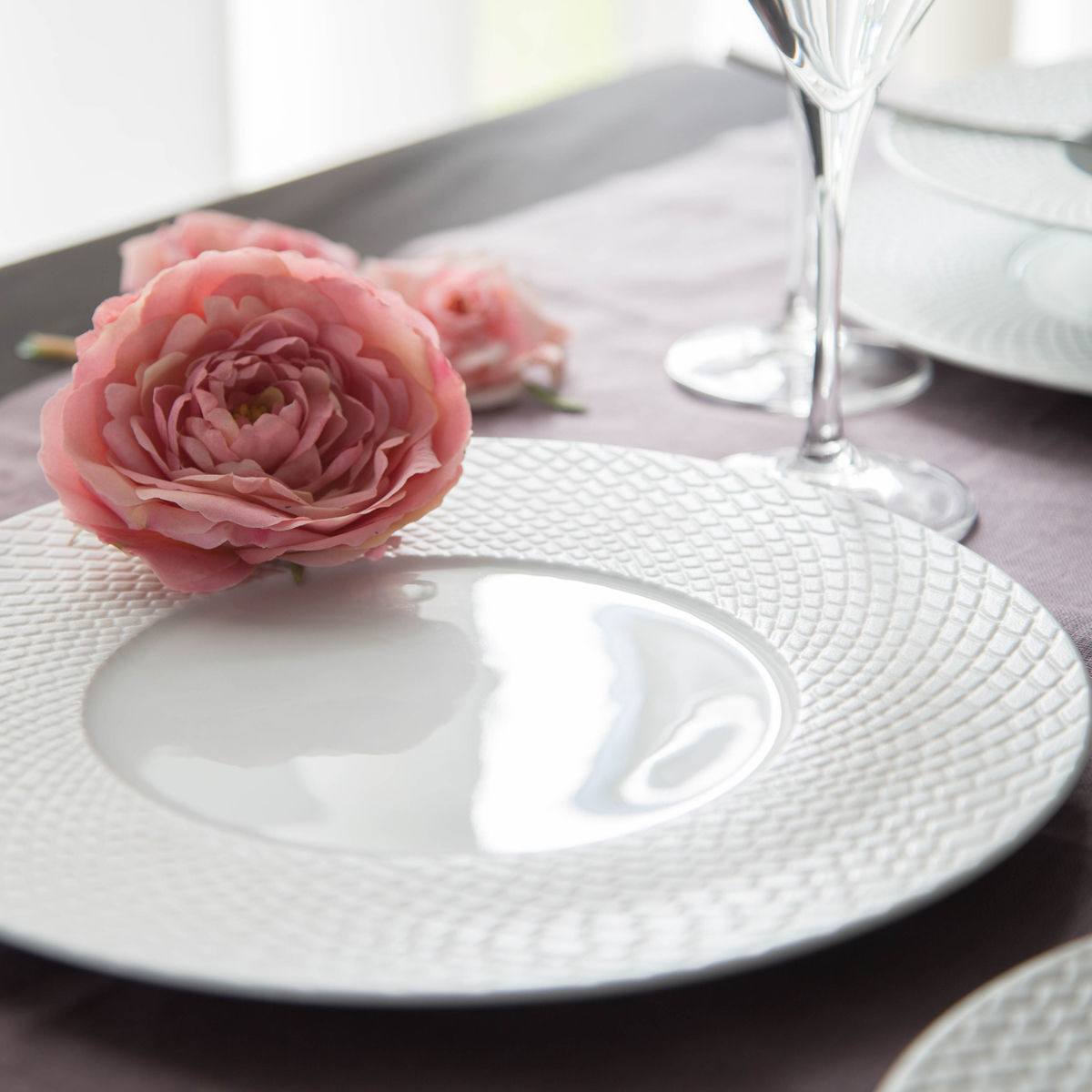 Assiette Porcelaine Blanche Design