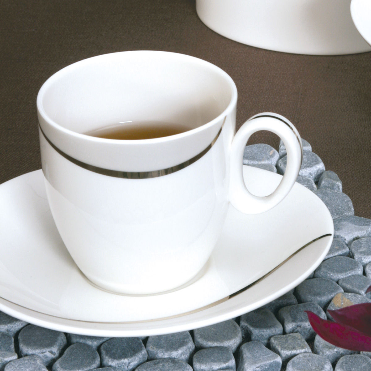 Tasse à Thé et sous-tasse en Porcelaine Design - 25cl - Bruno Evrard